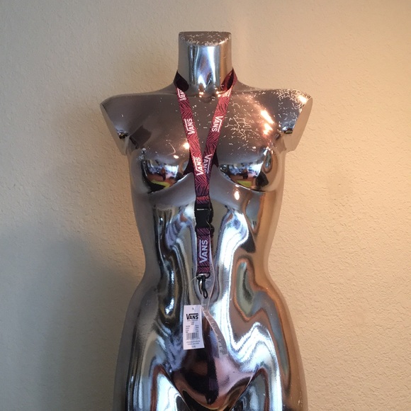 Vans | Accessories | Vans Pink Zebra Lanyard Neck Keychain | Poshmark